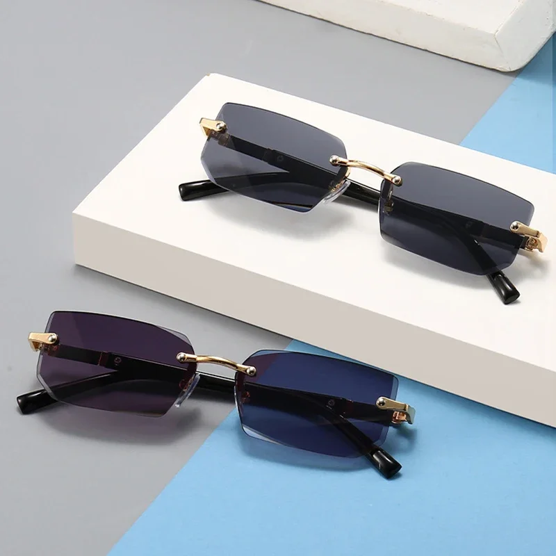 Fashion-Rimless-Sunglasses-Men-Women-Populare-Frameless-Sun-Glasses ...
