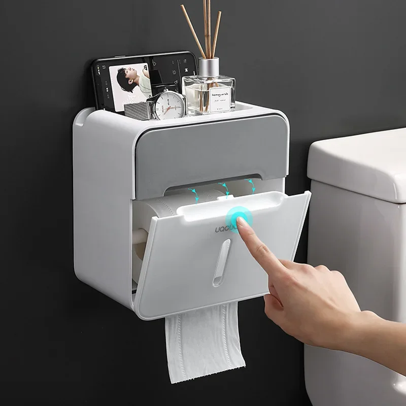 Toilet-tissue-holder-bathroom-double-layer-tissue-box-storage-rack ...