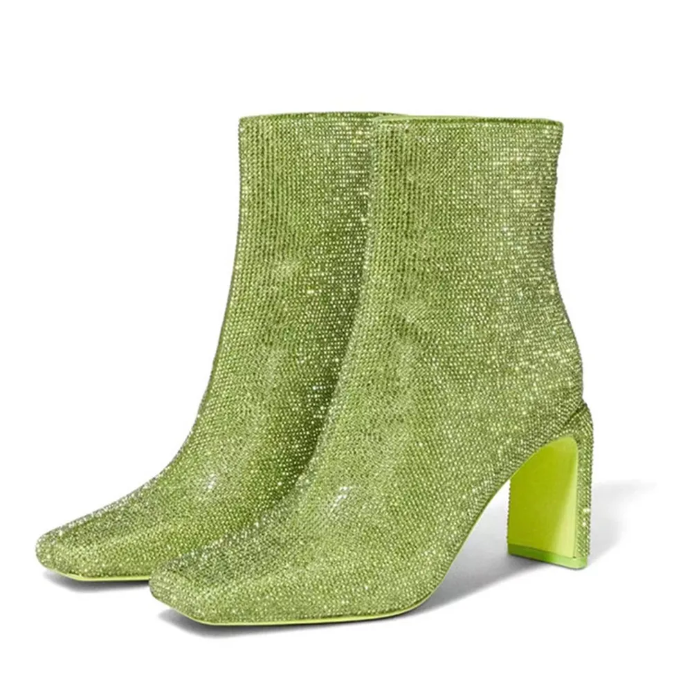 Botas-con-dise-o-de-diamantes-de-imitaci-n-para-mujer-botines-con ...