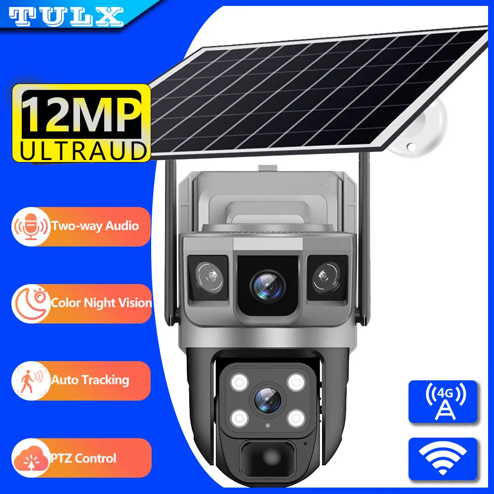LZJV-WiFi-4G-6K-UHD-12MP-Dual-Lens-Solar-Camera-Outdoor-Security ...
