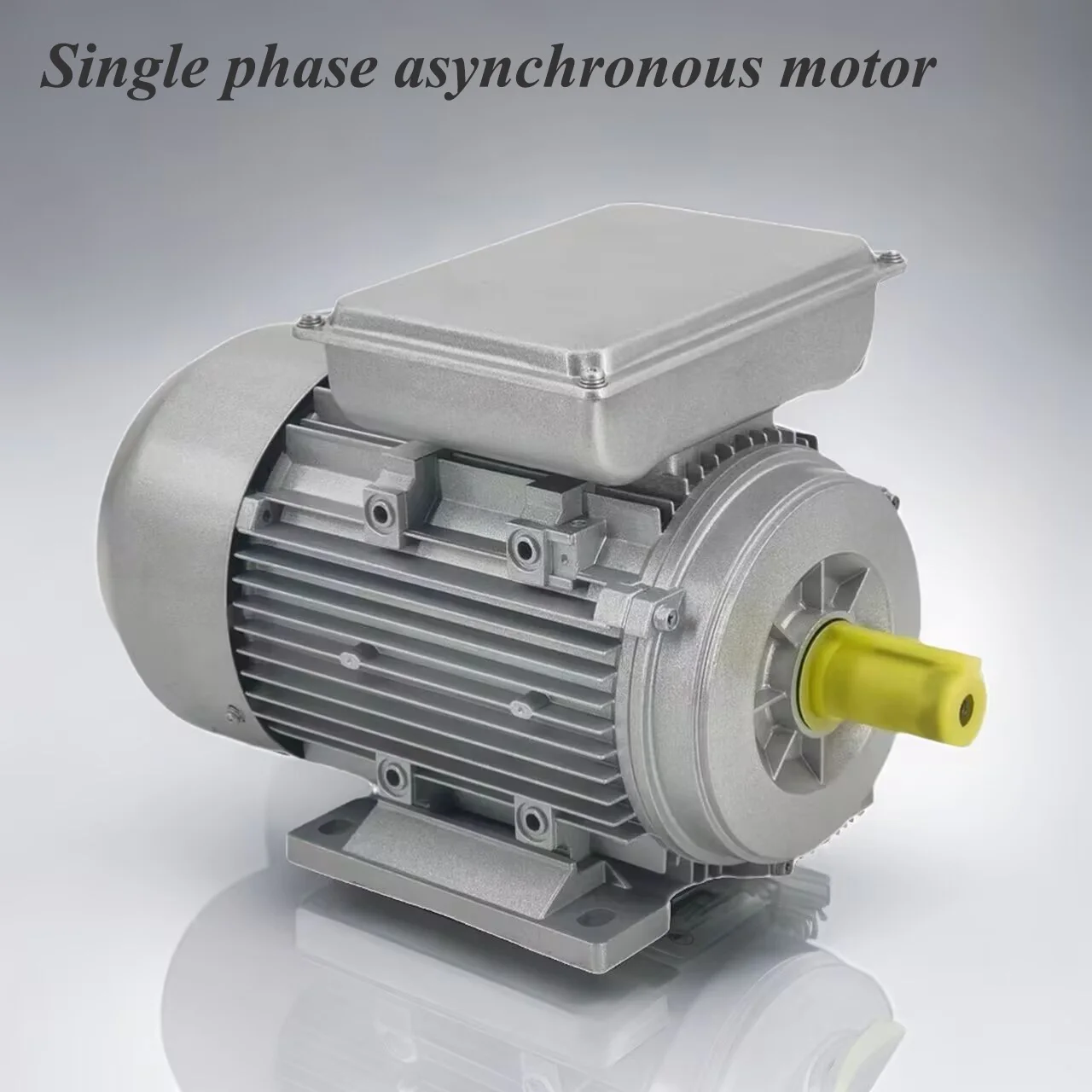 Aluminum-shelled single-phase 220V motor, household two-phase AC ...