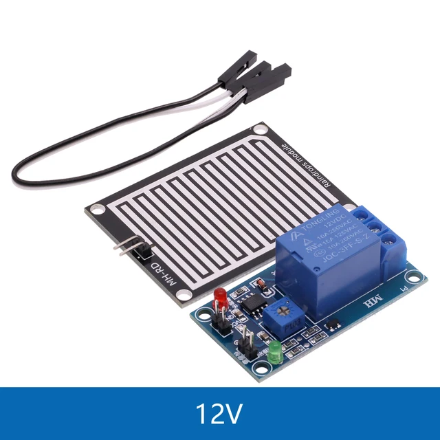 Snow Raindrops Detection Sensor Module Rain Weather DC 5V/12V Humidity For Arduino Robot DIY ...