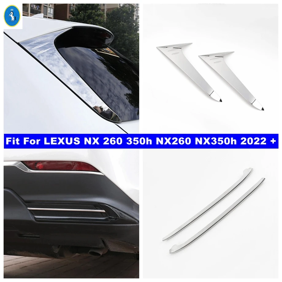 Car-Rear-Bumper-Lip-Tail-Window-Mirror-Spoiler-Wing-Cover-Trim-Fit-For ...