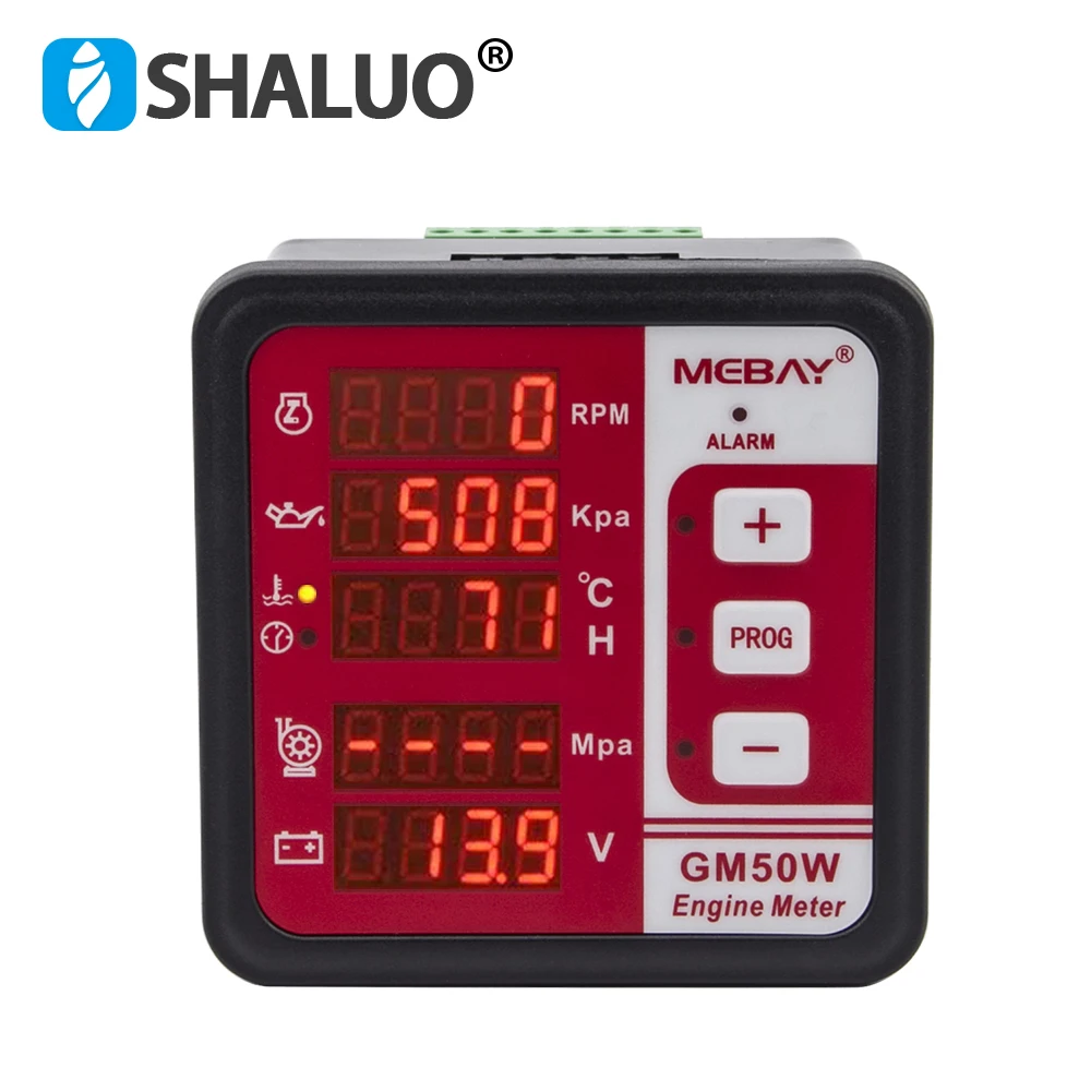 Mebay-GM50W-Water-Pump-Engine-Digital-Meter-Gauge-Multi-Function ...