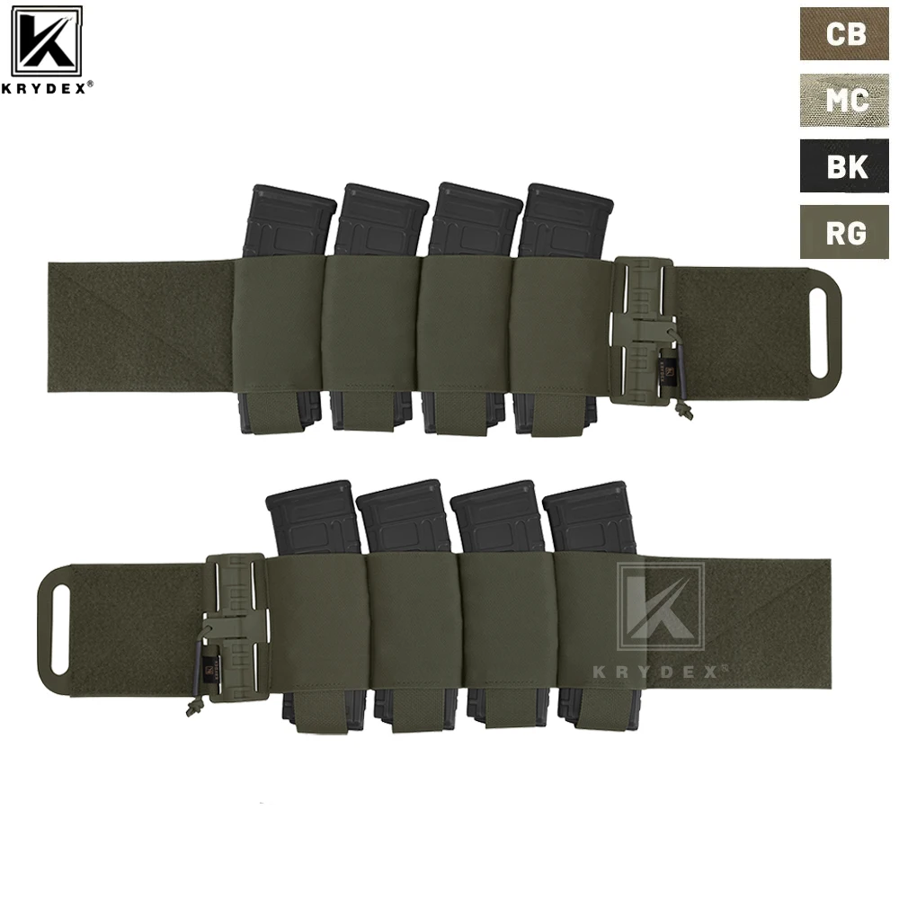 KRYDEX 2Pcs/Set Tactical Quick Release Elastic Hook & Loop Cummerbund ...