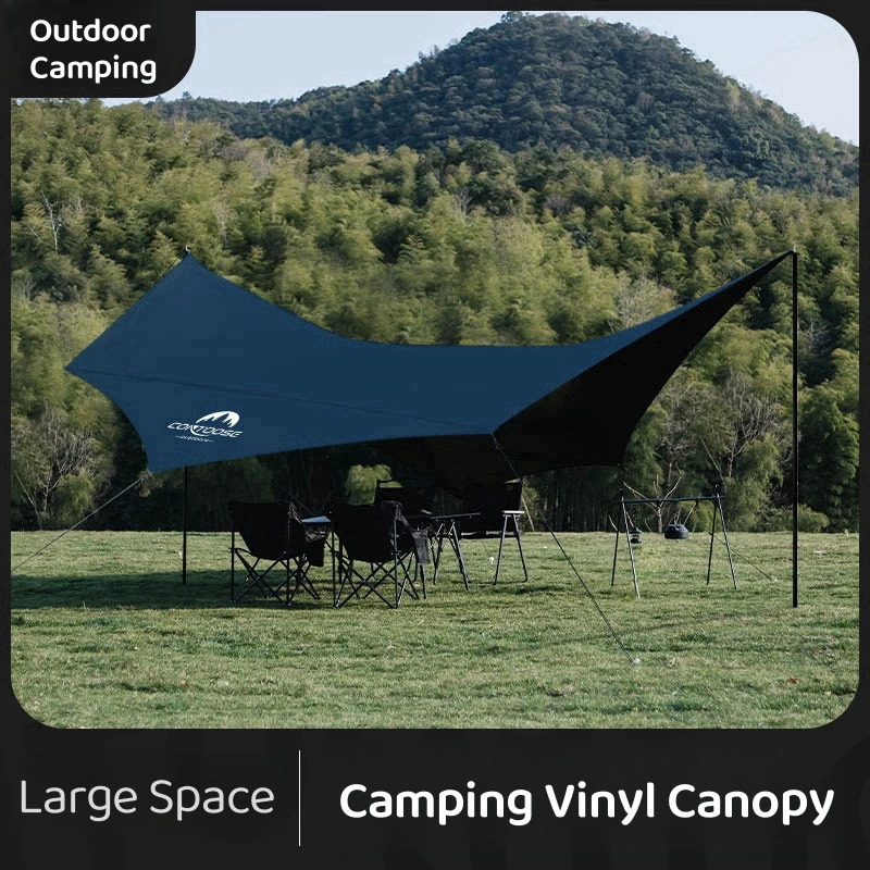 Outdoor-Camping-Vinyl-Canopy-Portable-Sunscreen-Vinyl-Coated-Shade-Tent ...