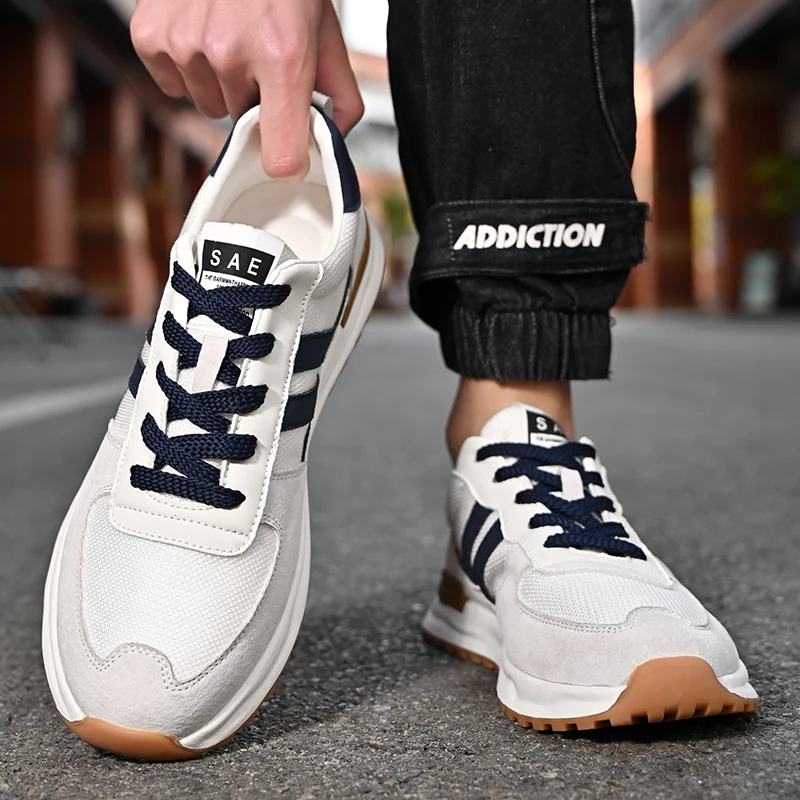 Baskets-respirantes-lacets-pour-hommes-chaussures-de-conduite-d ...