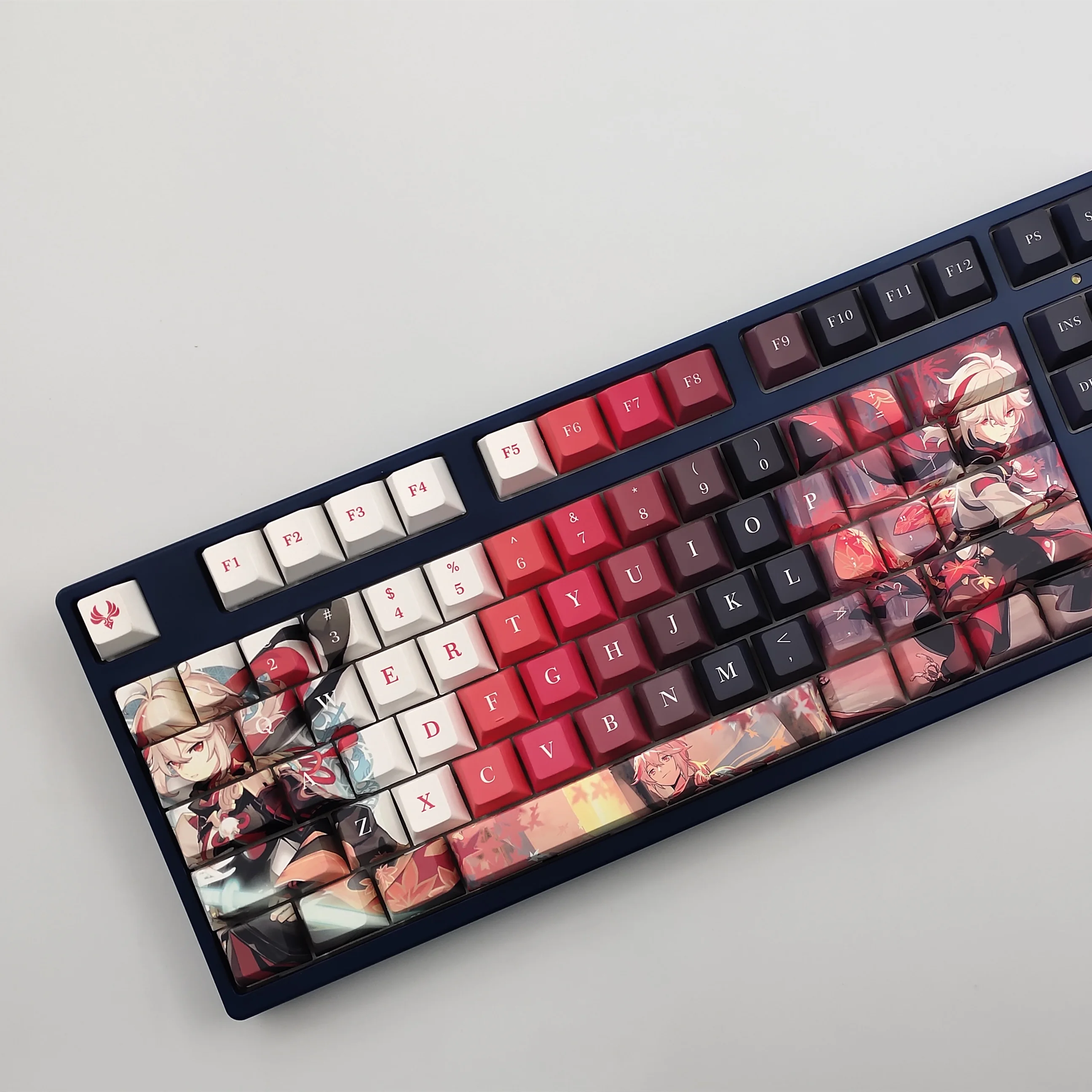 Genshin Kazuha Keycap cinco caras PBT sublimación Anime tecla Cap ...