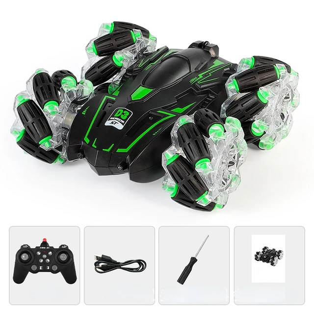 New 2.4GHz RC Car Radio Control Stunt Car Music Light Remote Control ...