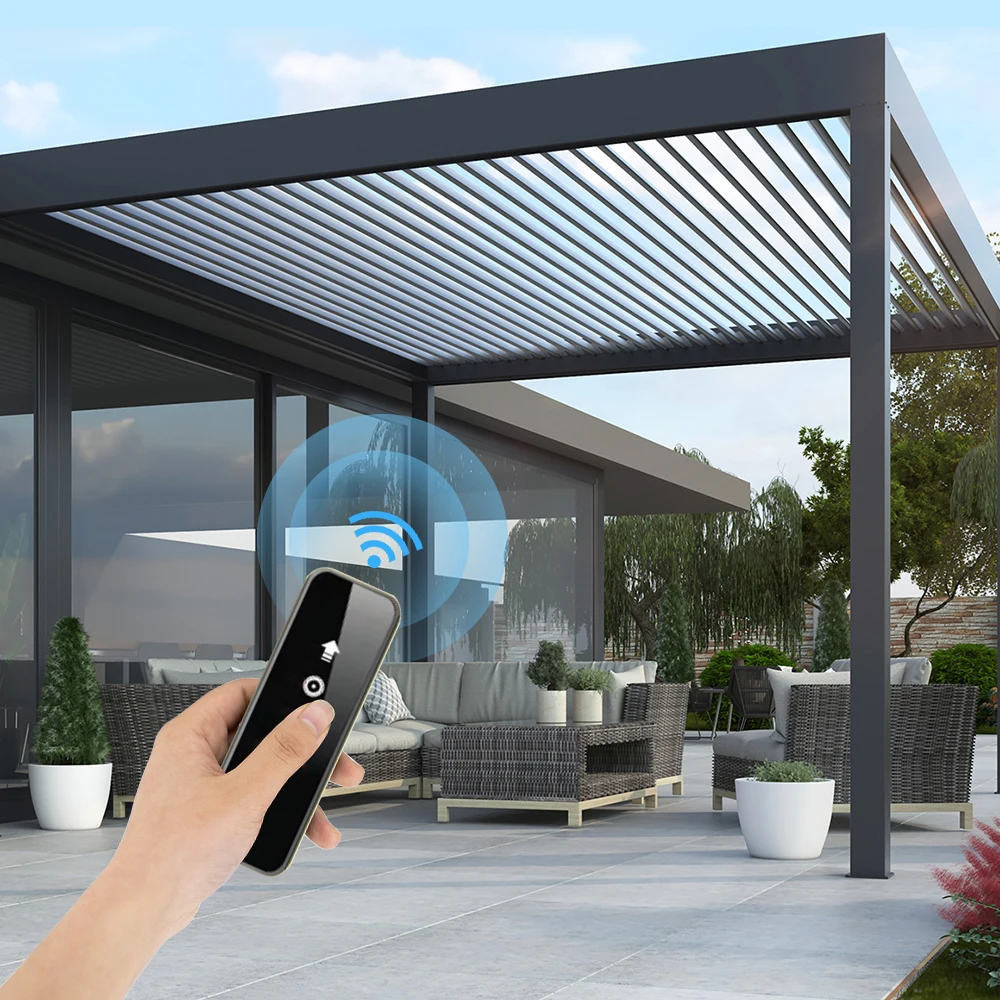 10Ft-x-13Ft-Double-Aluminum-Louvers-Full-Aluminum-Frame-Adjustable-Roof ...