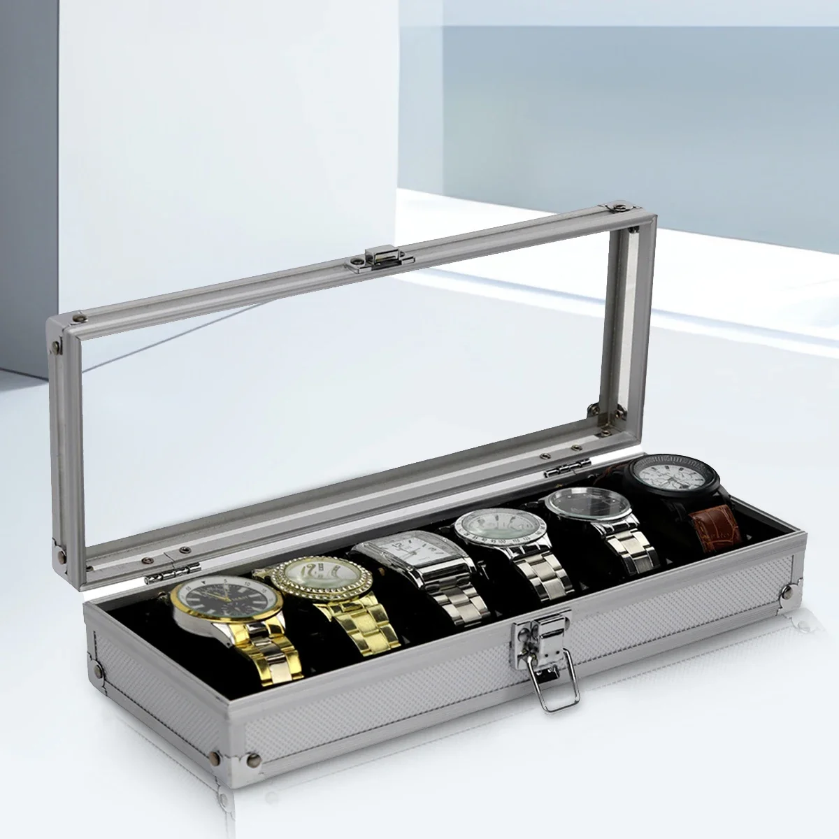 6-12-Girds-Luxury-Premium-Quality-Watch-Box-Aluminum-Alloy-Produc ...