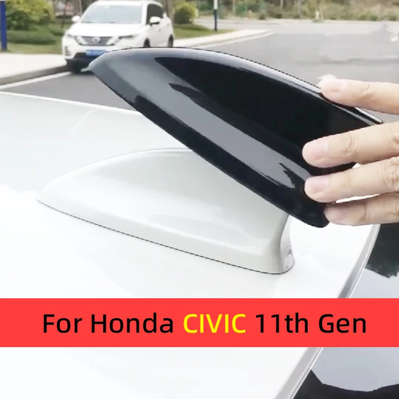 To-Honda-Civic-2023-Shark-Fin-Antenna-Carbon-Fiber-Protector-Anti ...