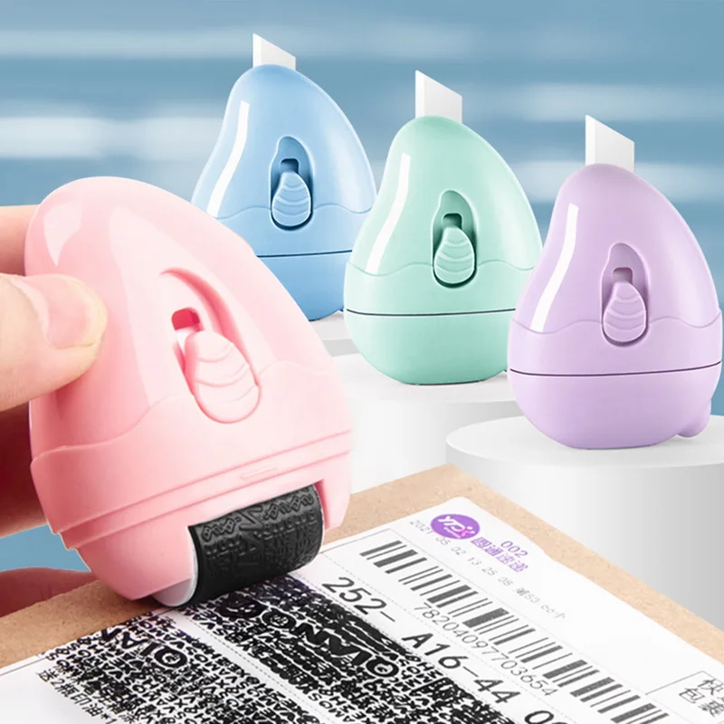 Self-Inking-Identity-Theft-Protection-Roller-Stamp-Privacy-Confidential ...