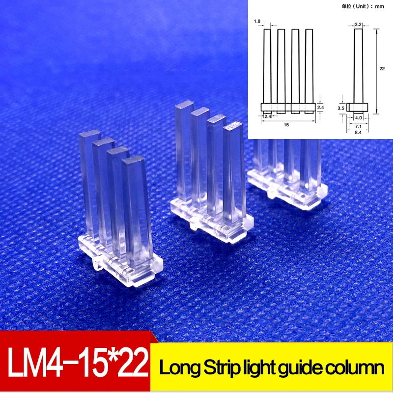 4PIN long strip light guide column, 4-way right angle PC board ...