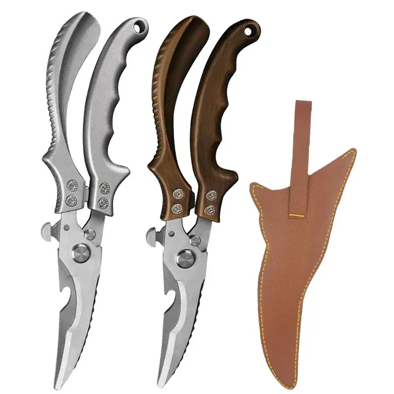 Heavy-Duty-Chicken-Bone-Scissors-Multipurpose-Stainless-Steel-Cooking ...