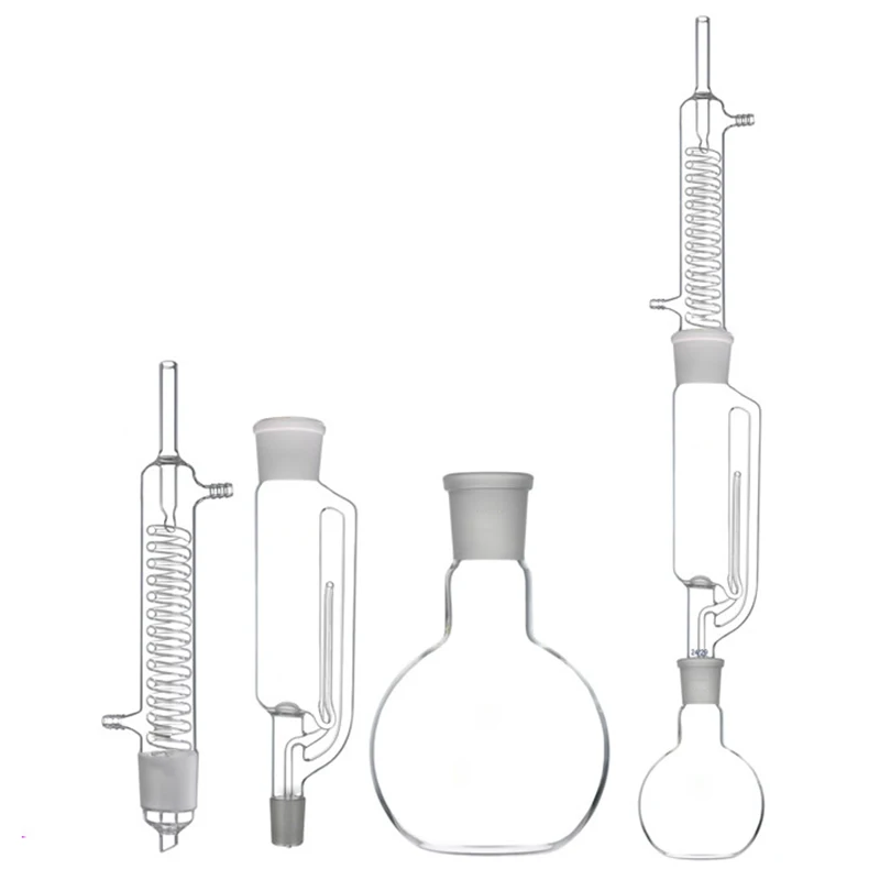 500ML snake-shaped fat extractor glass Soxhlet extractor condenser tube ...