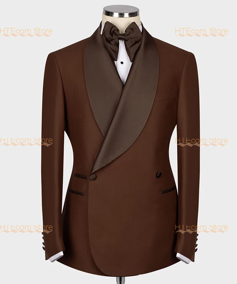Men-s-Blazer-Sets-Business-High-end-Suits-2-Piece-Wedding-Tuxedos-Dark ...
