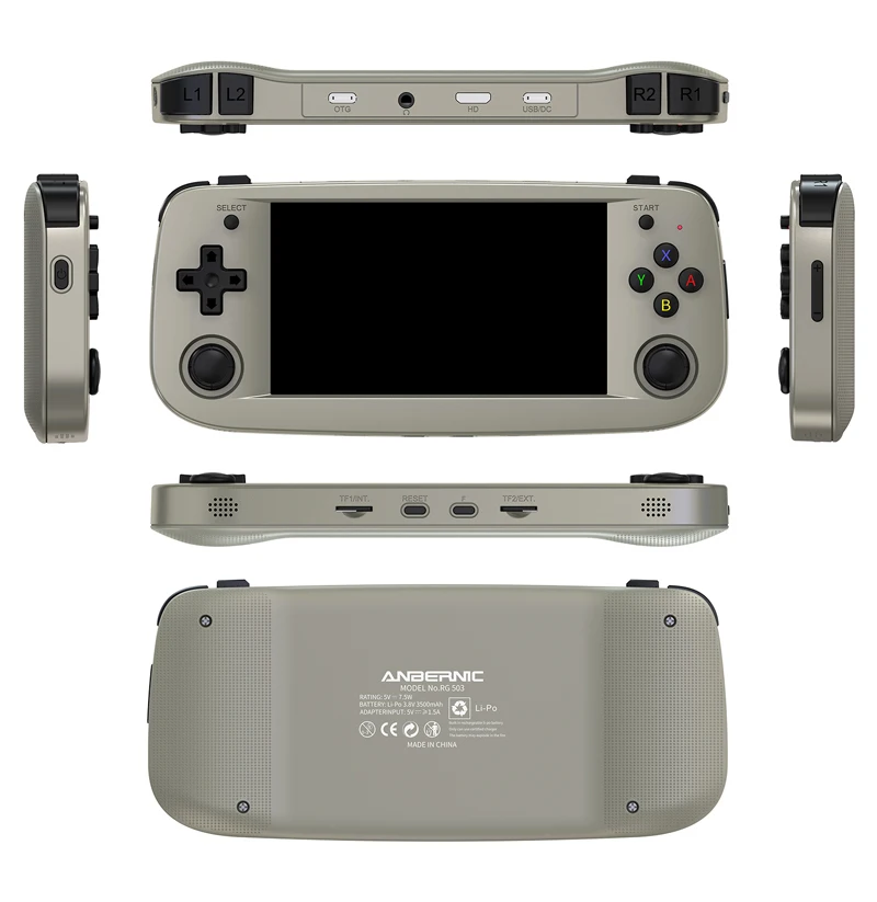 Anbernic Retro Handheld Rg503 Console De Jogos De Vídeo 4.95 Polegadas ...