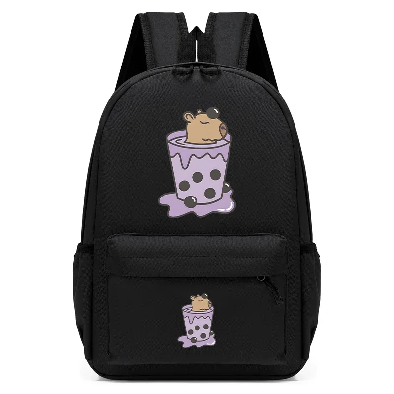 Capybara-Boba-Tea-Cartoon-Backpack-for-Girls-Boys-Child-Schoolbags-Kids ...