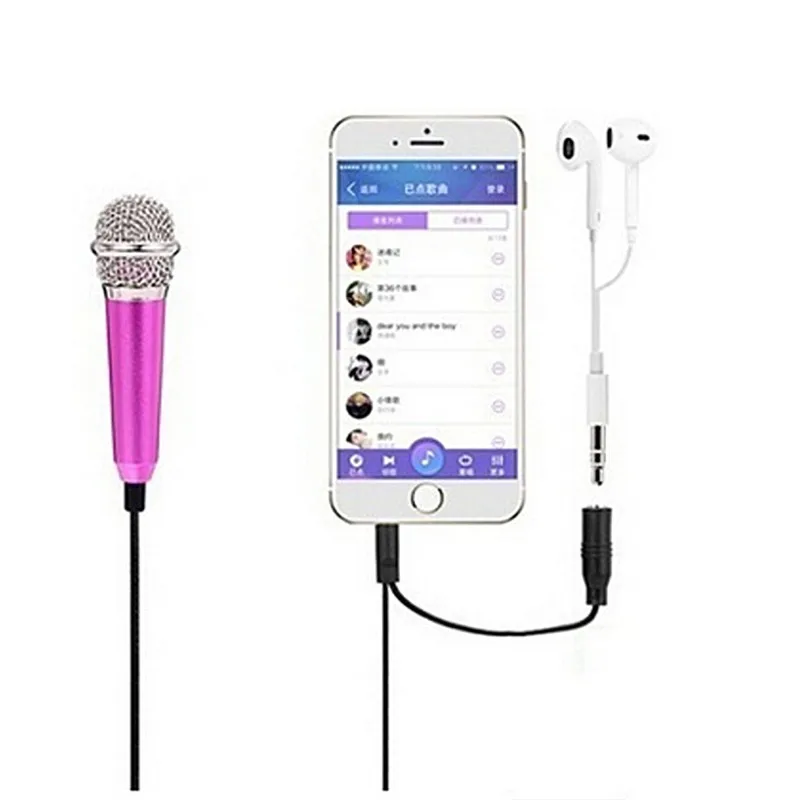 1Pc-Mini-Portable-Stereo-Studio-Mic-KTV-Karaoke-Mini-Microphone-For ...