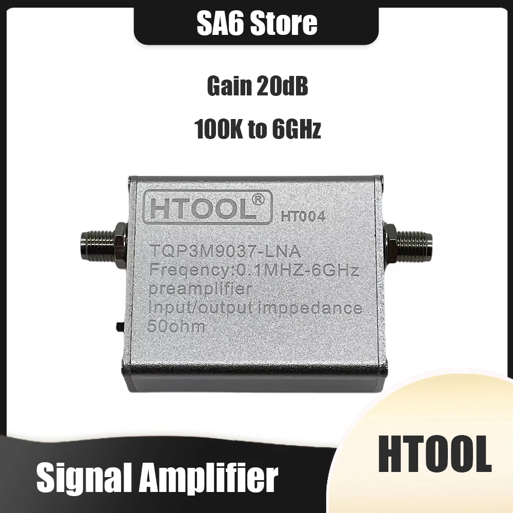 HT004 Signal Amplifier Low Noise 100k-6GHz Wideband Preamplifier Full ...