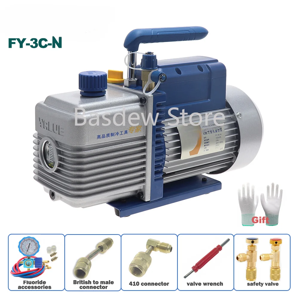 VALUE-Vacuum-Pump-Refrigerant-Vacuum-Pump-FY-3C-N-Single-Stage-Hand ...