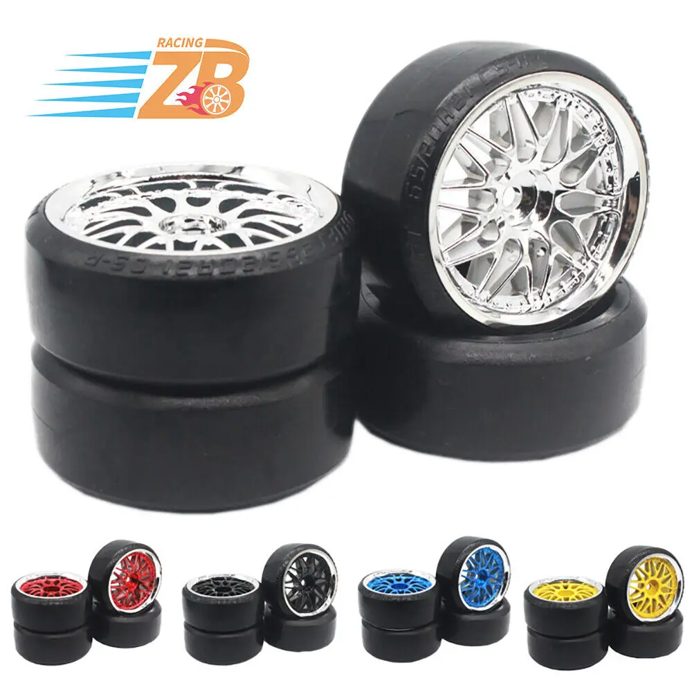 1-10-Rc-Car-Drift-Wheels-Tires-Set-For-Hpi-Rs4-Tamiya-tt01e-tt02 ...