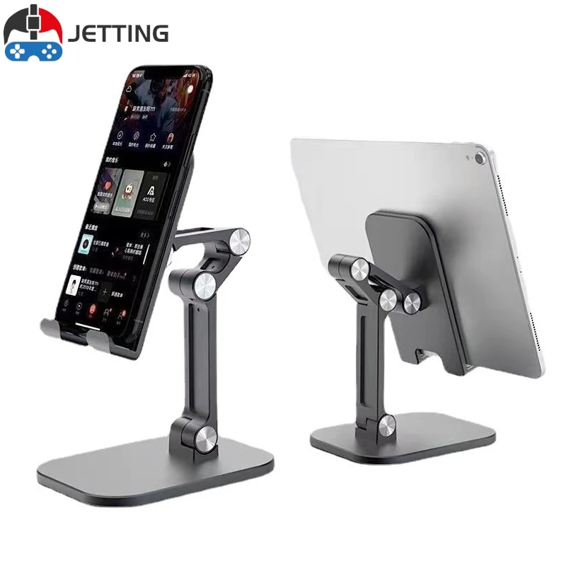 Three-Sections-Foldable-Desk-Mobile-Phone-Holder-For-IPhone-IPad-Tablet ...
