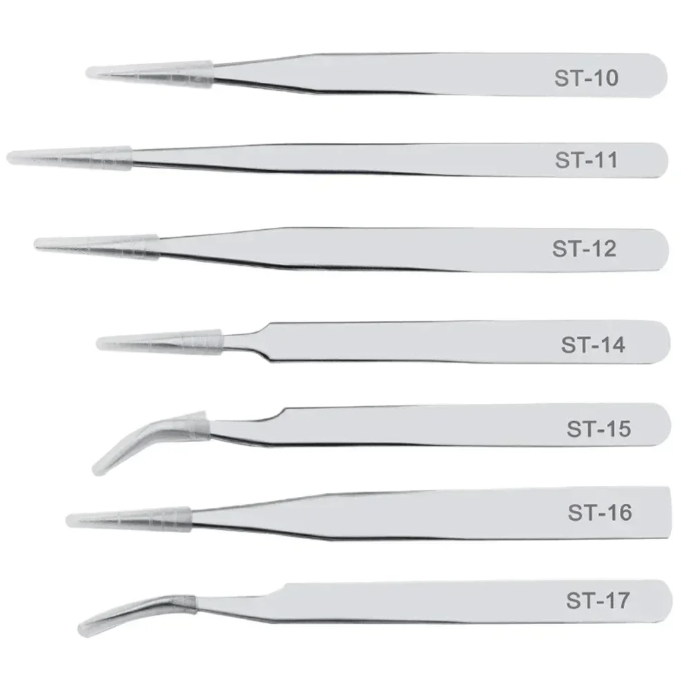 1PC Precision Industrial Tweezers Anti-static Maintenance Tweezers Hand ...