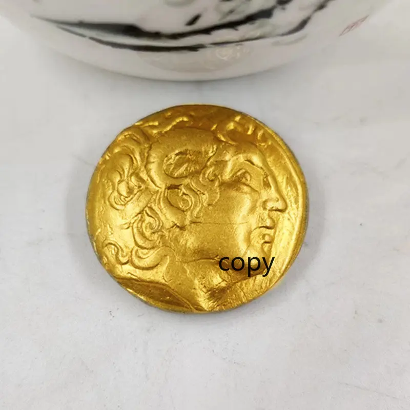 Greece Goddess Commemorative Gold Ancient Gave Coin Antique Album Rome ...