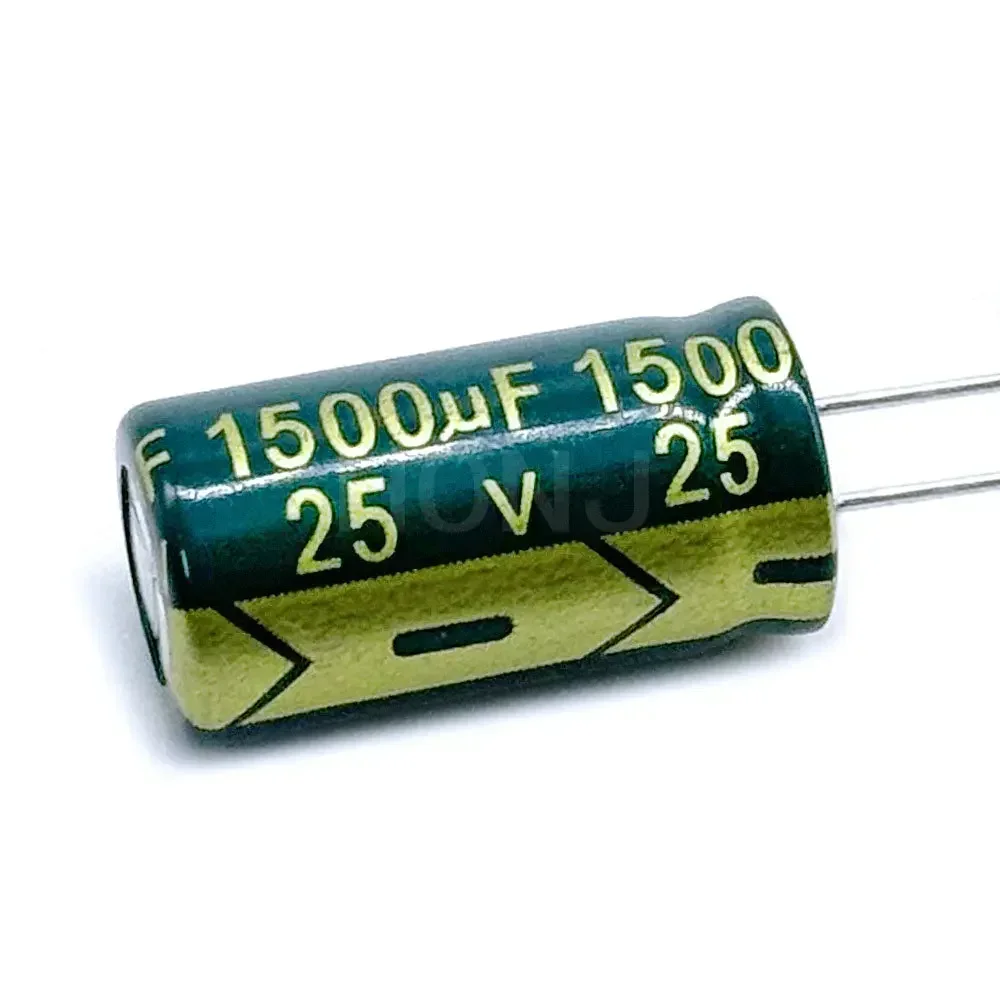 10PCS 1500uF 25V Aluminum Electrolytic Capacitor 10x20mm Low ESR High ...