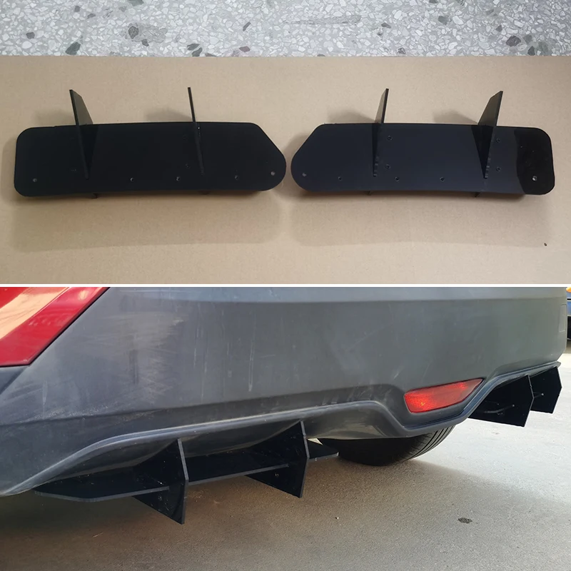 For Toyota CHR C hr 2017 2020 Year Rear Diffuser Bumper Lips Spoiler ...