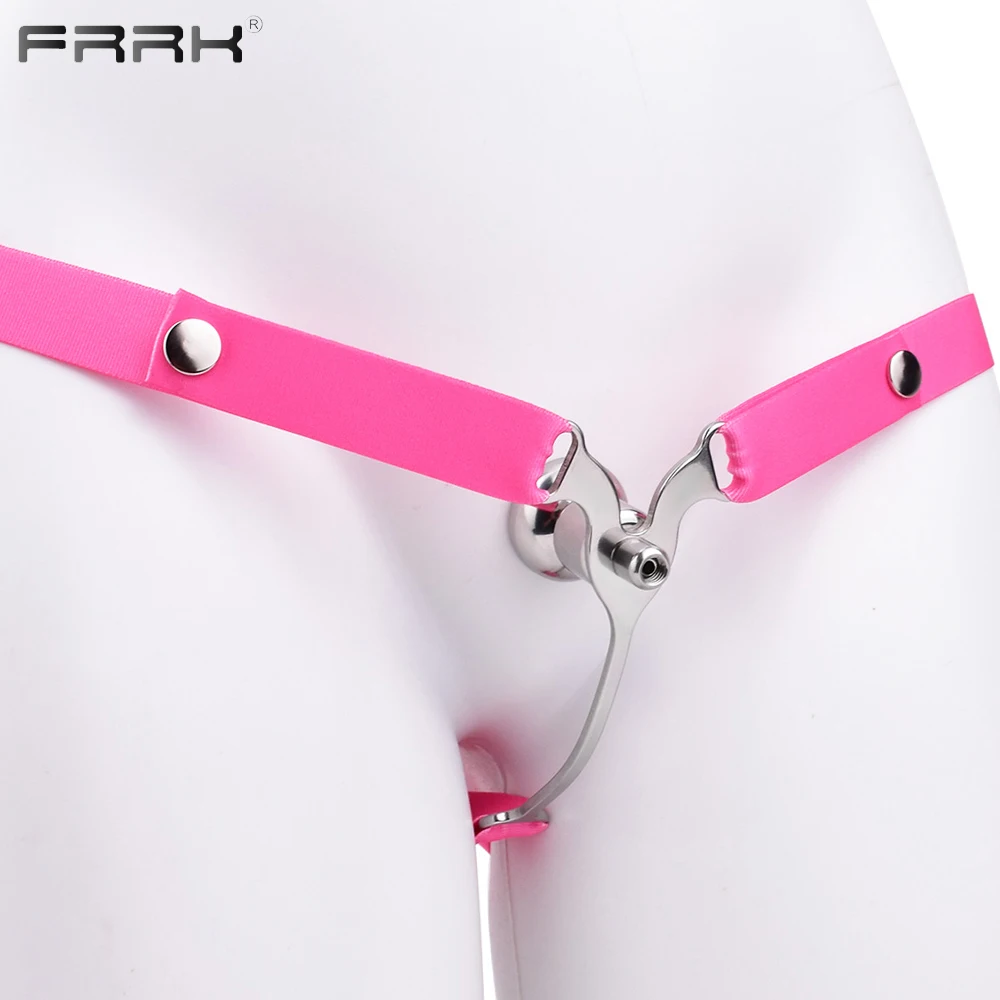 FRRK-Sissies-Pink-Elastic-Chastity-Belt-with-Optional-Catheter-for-Male-to-Female-Transformation ...