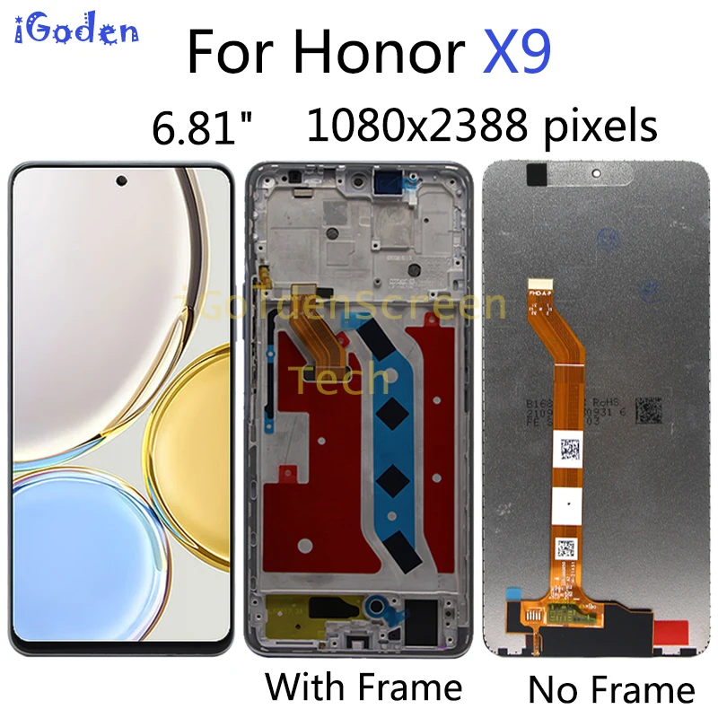 6.81 "d'origine Pour Huawei Honor X9 5G 2022 ANY-NX1 LCD Affichage Écran Tactile Numériseur Pour ...