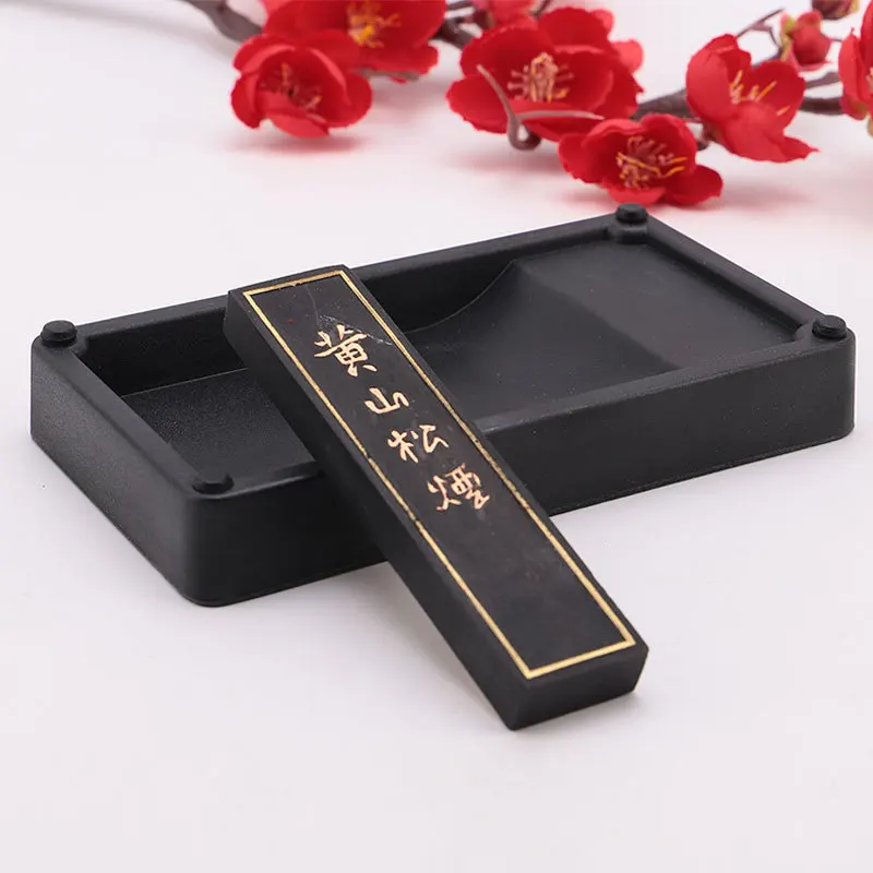 Inkstone set grinding ink Chinese calligraphy pine smoke ink stick Xuan ...