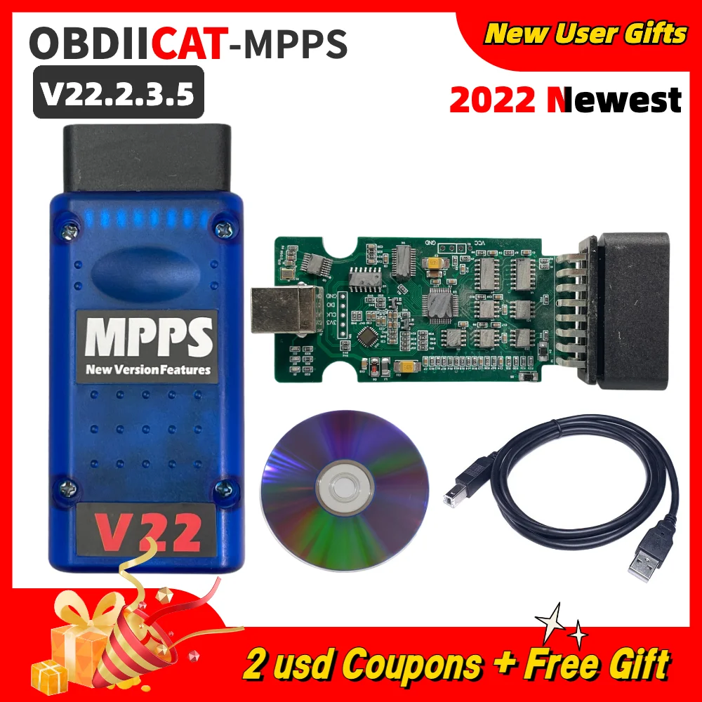 Herramienta de sintonización de Chip de coche, programador MPPS V22 ...