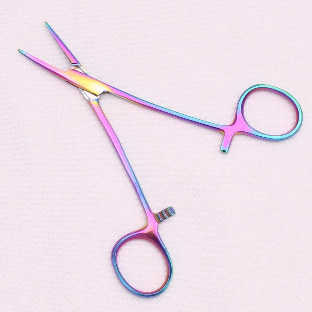 New Stainless Steel Hemostatic Forceps Wound Cleaning Straight Head Pet ...