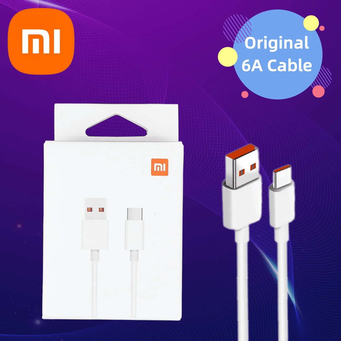 Xiaomi-Cable-Usb-Type-C-6A-Original-Charger-120W-67W-33W-Turbo-Tipo ...