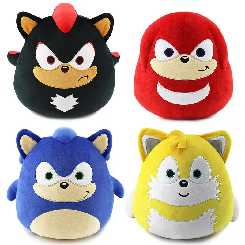 Novo Sonic Hedgehog Plush Doll Cartoon Tails Shadow Knuckles Jet Amy ...