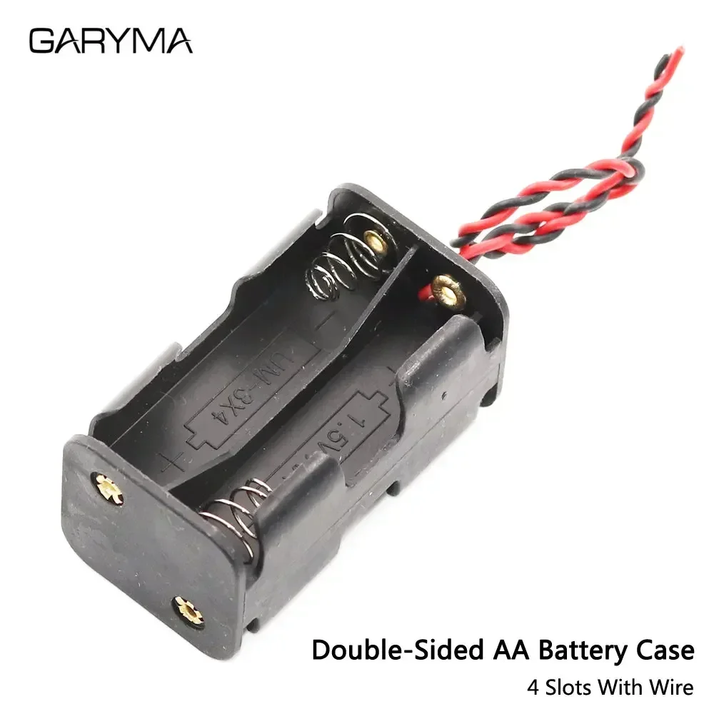 AA Battery Holder Double Side Spring Plastic Case 2~10 Slots Battery ...