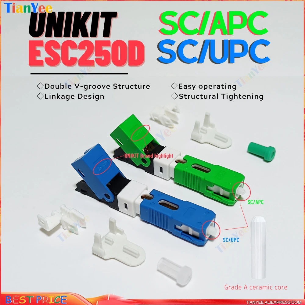 10/1000pcs 100% Genuine Unikit Esc250d Sc Apc/upc Field Mountable ...