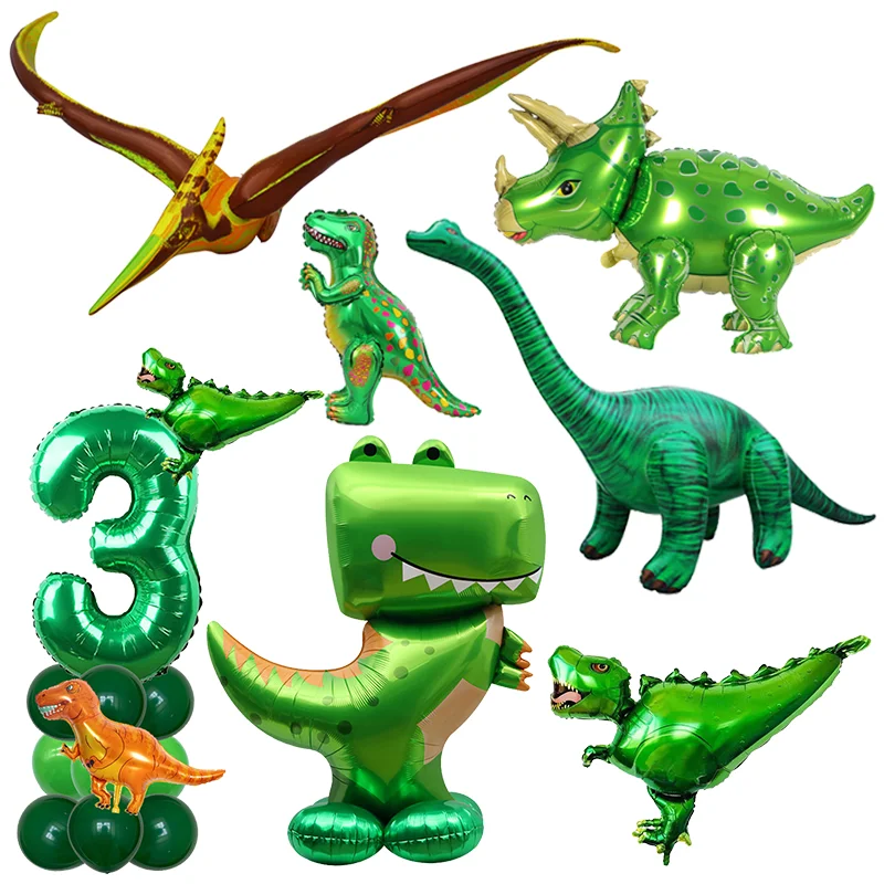 Inflatable Dinosaur Balloons Dino Baby Birthday Party Decoration ...