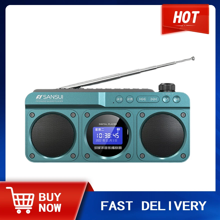 Portable-Bluetooth-Speaker-Sansui-Double-Horn-10W-High-Power-FM-Radio ...