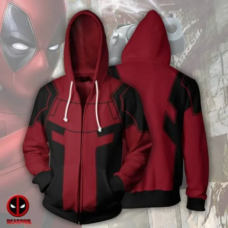 Disfraz-de-Deadpool-de-Lobezno-Sudadera-con-capucha-de-compresi-n-de-c ...