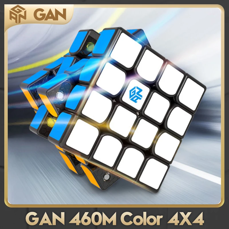 GAN-460M-Speed-Cube-4x4-Magnetic-Master-Cube-Stickerless-Magnetic-Magic ...