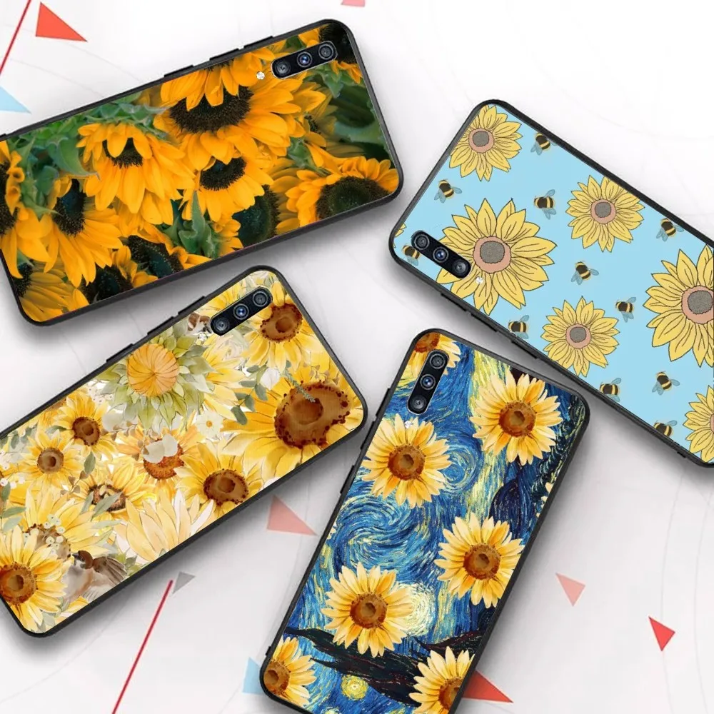 Cute-Summer-Daisy-Sunflower-Phone-Case-For-Samsung-S-20-21-22-23-Plus ...