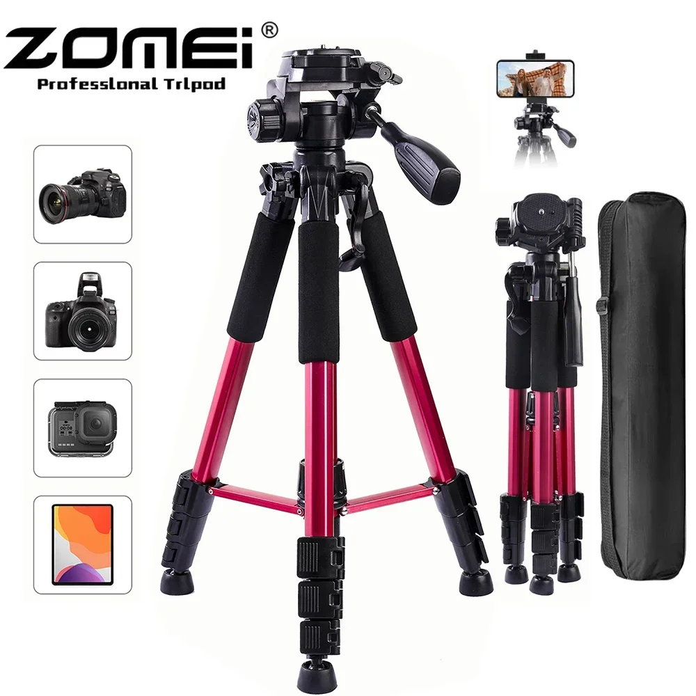 ZOMEI-148cm-Professional-Tripod-Lightweight-Aluminum-Phone-Stand-With ...