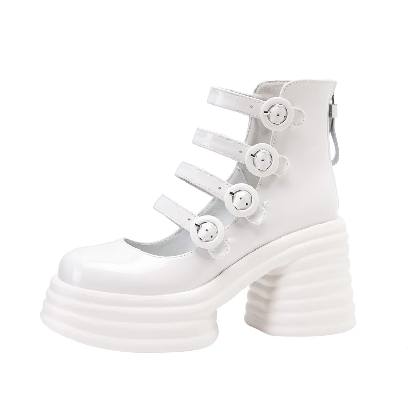 Genuine-Leather-Summer-Boots-Female-Fashion-2023-Trend-Buckle-High-Heel ...