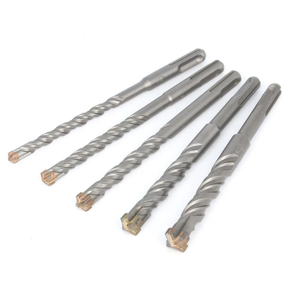 160mm-SDS-Plus-Drill-Bit-Cross-Tips-4-Cutter-Wall-Brick-Block-Concrete ...