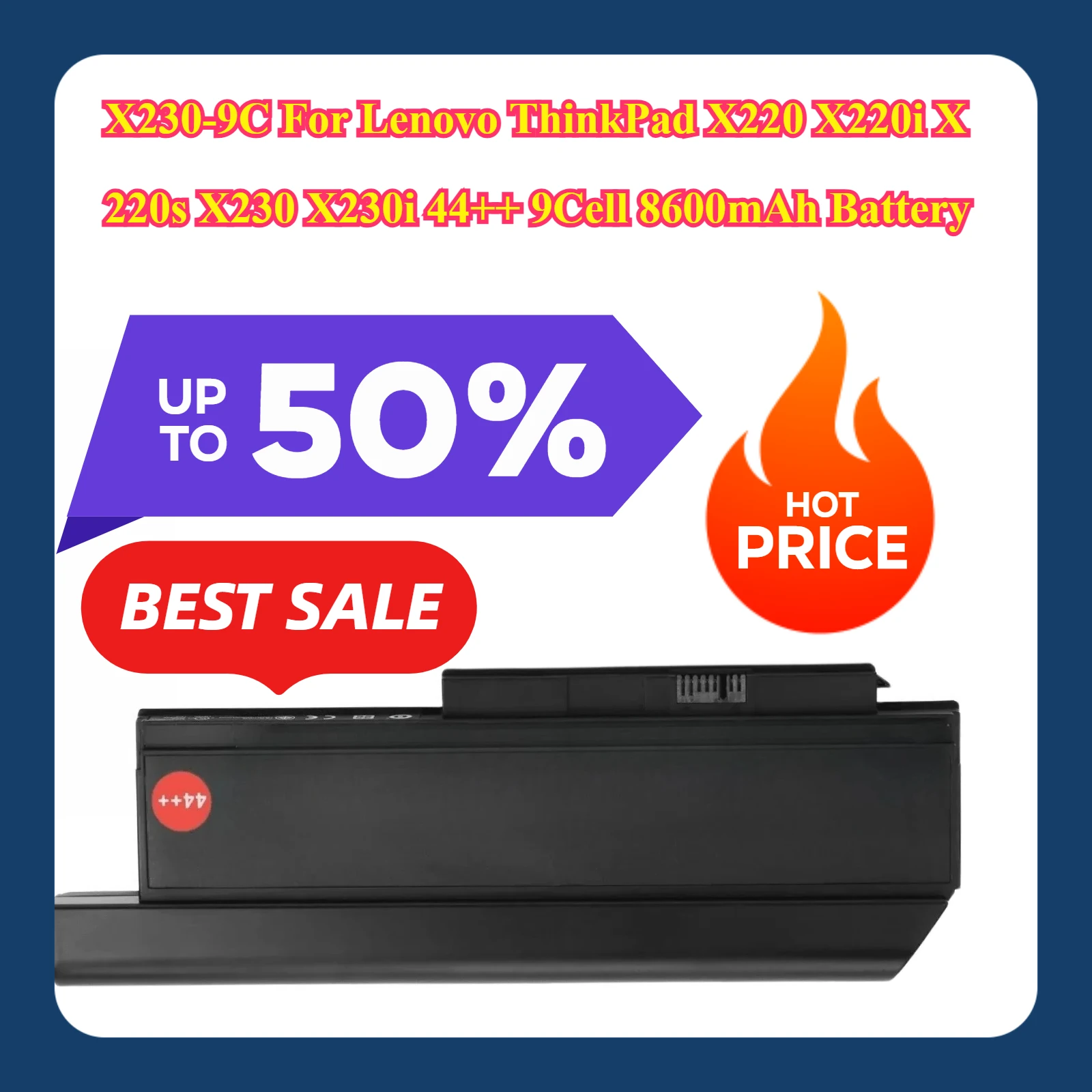 X230-9C For Lenovo ThinkPad X220 X220i X220s X230 X230i 44++ 9Cell ...